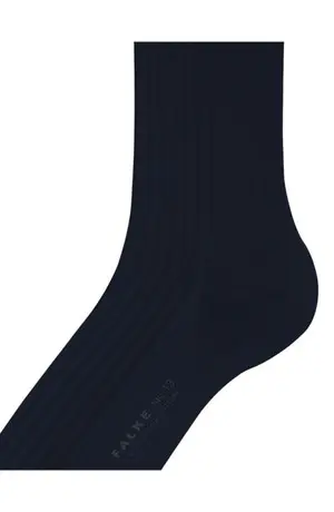 Falke No. 13 Egyptian Cotton Blend Dress Socks - Dark Navy
