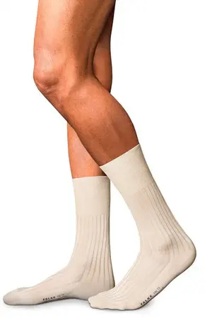 Falke Falke No. 13 Egyptian Cotton Blend Dress Socks Sand