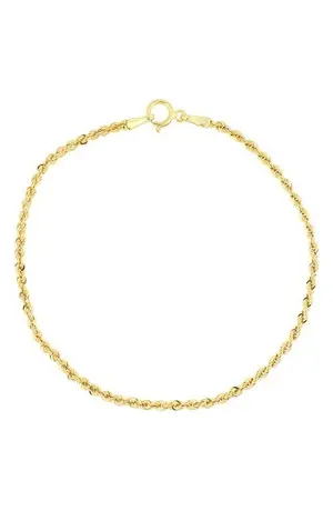 Bony Levy Bony Levy 14k Gold Rope Chain Bracelet 14ky