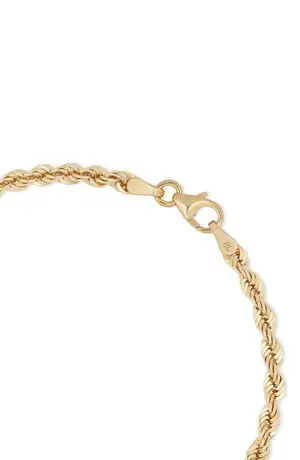 Bony Levy 14k Gold Rope Chain Bracelet - Yellow