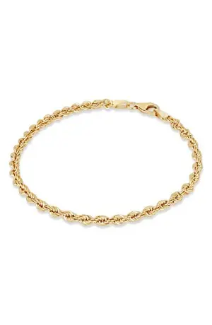 Bony Levy 14k Gold Rope Chain Bracelet - Yellow
