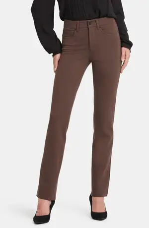 NYDJ Sculpt-her™ Marilyn Straight Leg Pants - Coffee Bean