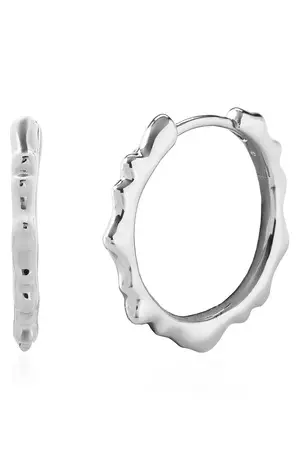 Monica Vinader Monica Vinader MV Siren Muse Small Hoops Silver