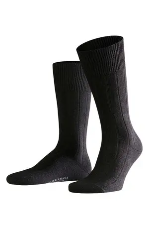 Falke Falke Lhasa Wool And Cashmere Dress Socks Black