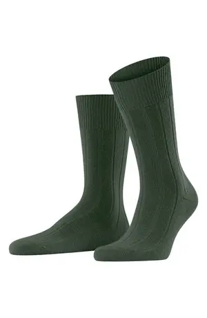 Falke Lhasa Wool And Cashmere Dress Socks - Mistletoe