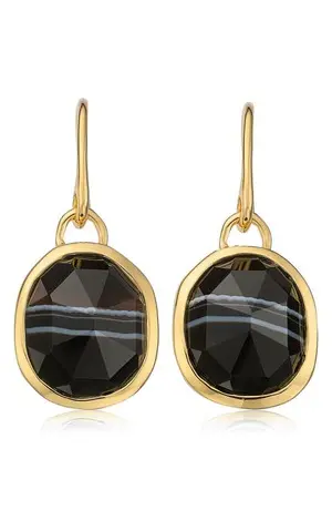 Monica Vinader Onyx Earrings