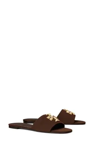 Tory Burch Tory Burch Eleanor Slide Sandal Dark Cocoa/gold