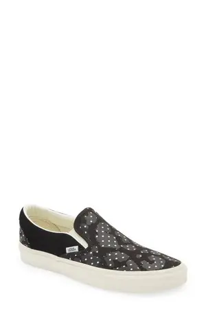 VANS Classic Slip-On Sneaker Leopard Polkadot Black/ White