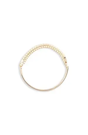 POPPY FINCH Double Box Chain Band Ring - Yellow Gold