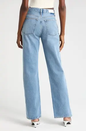 RE/DONE High Waist Loose Jeans - Worn Blue