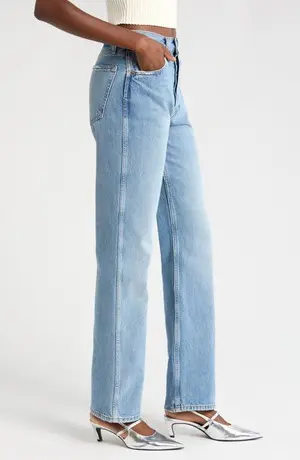 RE/DONE High Waist Loose Jeans - Worn Blue