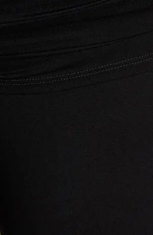 MATERNAL AMERICA Flare Leg Knit Maternity Pants