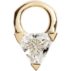MARIA TASH Maria Tash Diamond Trillion Earring Charm Yellow Gold