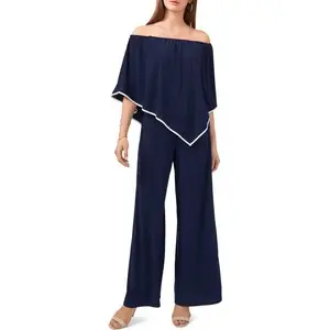 Chaus Off-the-shoulder Jumpsuit - Navy