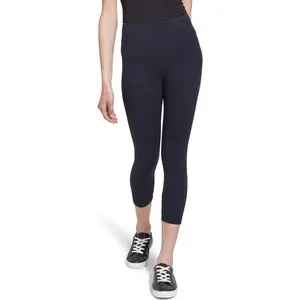 Lyssé Ntials Flattering Crop Leggings - Midnight