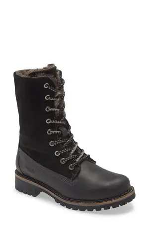 BOS. & CO. Hazel Wool Lined Waterproof Lace-up Boot