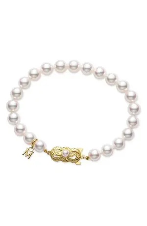 Mikimoto Mikimoto Essential Elements Pearl Bracelet Pearl/yellow Gold