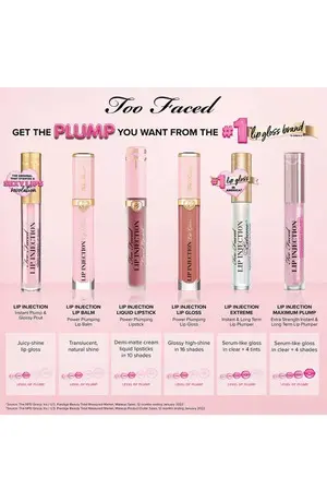 TOO FACED Lip Injection Extreme Lip Plumper Gloss - Original Clear