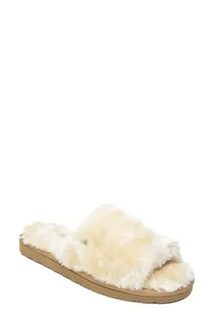 Faux Fur Slipper Slides for Women