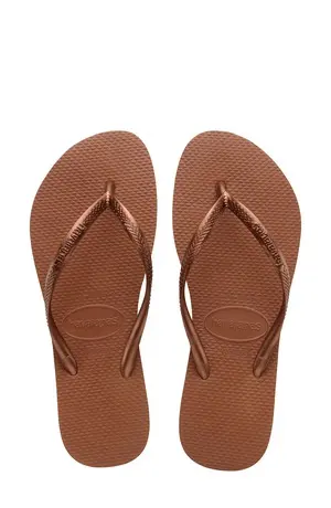Havaianas Havaianas Slim Flip Flop Rust/ Metallic Copper