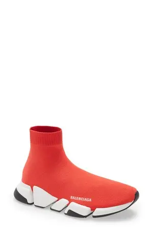Balenciaga Balenciaga Speed 2.0 Sock Sneakers Inte.red/ White/ Black