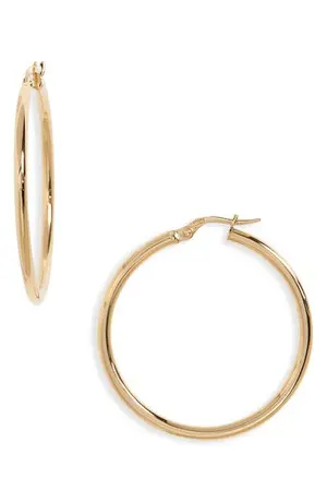 Roberto Coin 35mm Hoop Earrings - Yellow Gold