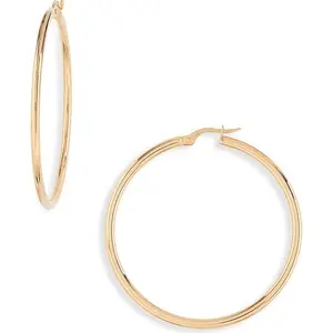Roberto Coin 45mm Hoop Earrings - Yellow Gold