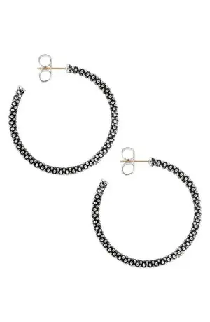 Lagos Medium Caviar Hoop Earrings