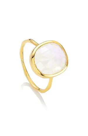 Monica Vinader Monica Vinader Siren Stone Ring Gold/ Moonstone
