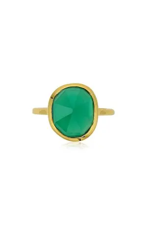 Monica Vinader Monica Vinader Siren Stone Ring Yellow Gold