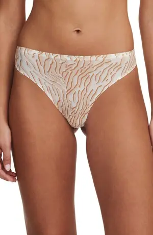 Chantelle Soft Stretch Thong Desert Sand Print-a3