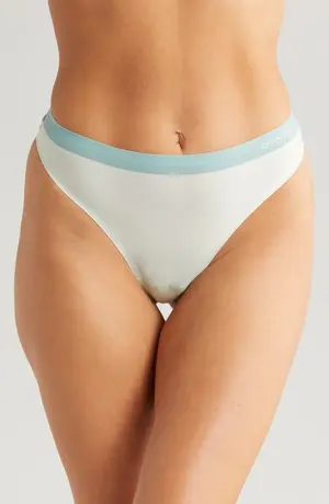 Chantelle Soft Stretch Thong Green Lily/ Trellis-wt
