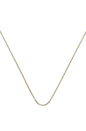 Monica Vinader Monica Vinader Box Chain Necklace Yellow Gold