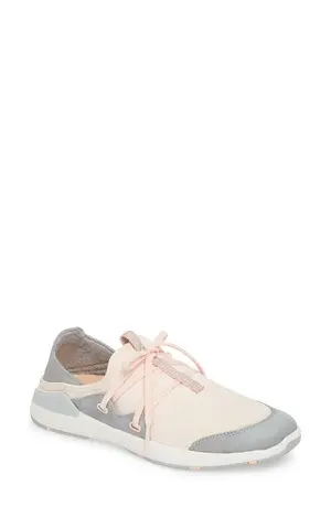 Olukai Miki Li Convertible Sneaker Pearl Blush/ Pale Grey Fabric