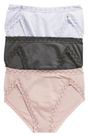 Natori Bliss 3-pack French Cut Briefs Blu/co/ant