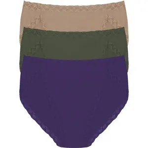 Natori Bliss 3-pack French Cut Briefs Gr/fli/caf