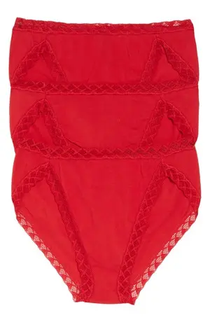Natori Bliss 3-pack French Cut Briefs Strawberry
