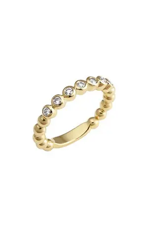 Lagos Covet Stone Caviar Stack Ring - Gold