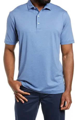 Johnnie-o Birdie Classic Fit Performance Polo Lake