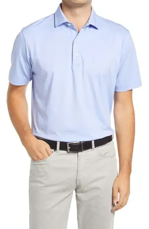 Johnnie-o Birdie Classic Fit Performance Polo Plum Crazy