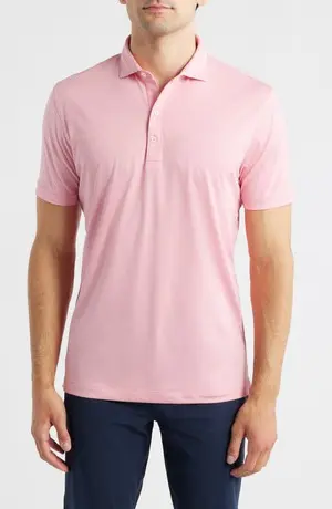 Johnnie-o Lyndon Classic Fit Polo - Pink Lemonade