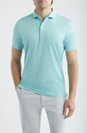 Johnnie-o Lyndon Classic Fit Polo - Tropical Celeste
