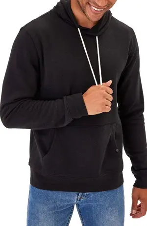 THREADS 4 THOUGHT Fleece Pullover Hoodie - Black