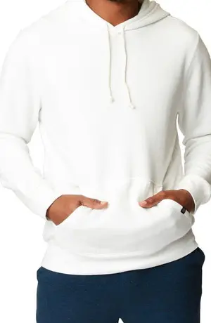 THREADS 4 THOUGHT Fleece Pullover Hoodie White