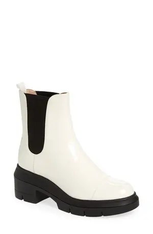 STUART WEITZMAN Stuart Weitzman Norah Chelsea Boot White-pat