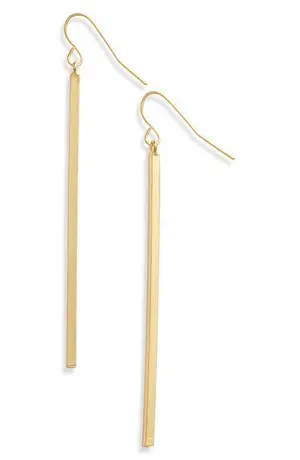 KARINE SULTAN Linear Drop Earrings - Gold