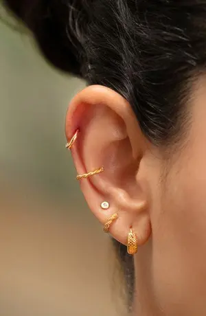 Monica Vinader Ziggy Huggie Hoop Earring
