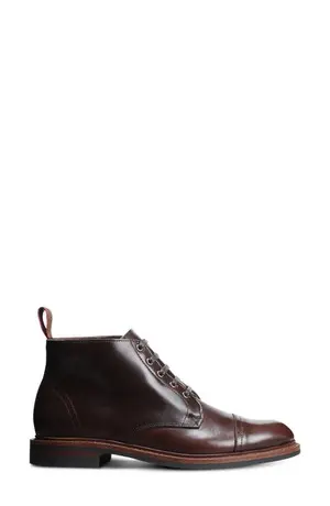 Allen Edmonds Patton Leather Cap-toe Boots - Brown Leather