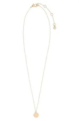 Kate Spade New York Mini Initial Pendant Necklace - Gold - J