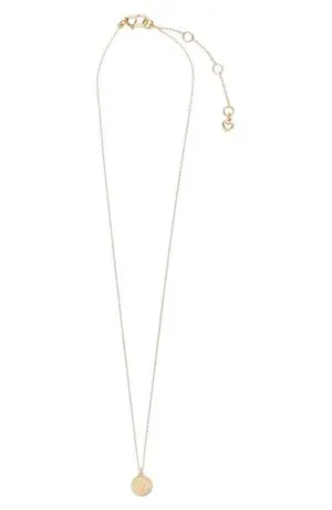 Kate Spade New York Mini Initial Pendant Necklace - Gold - M